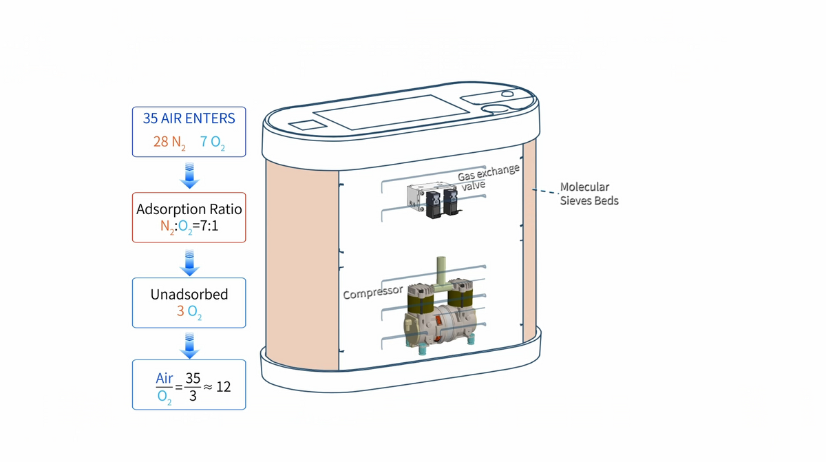 Working Principle of Oxygen Concentrator